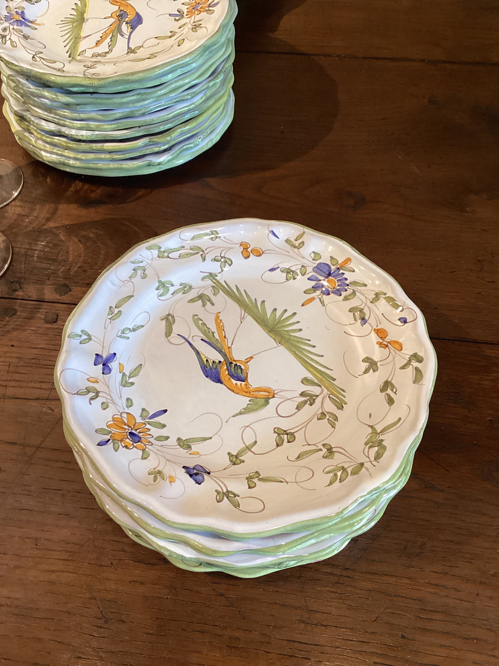 Moustiers 9” Plates – Architectural Heritage