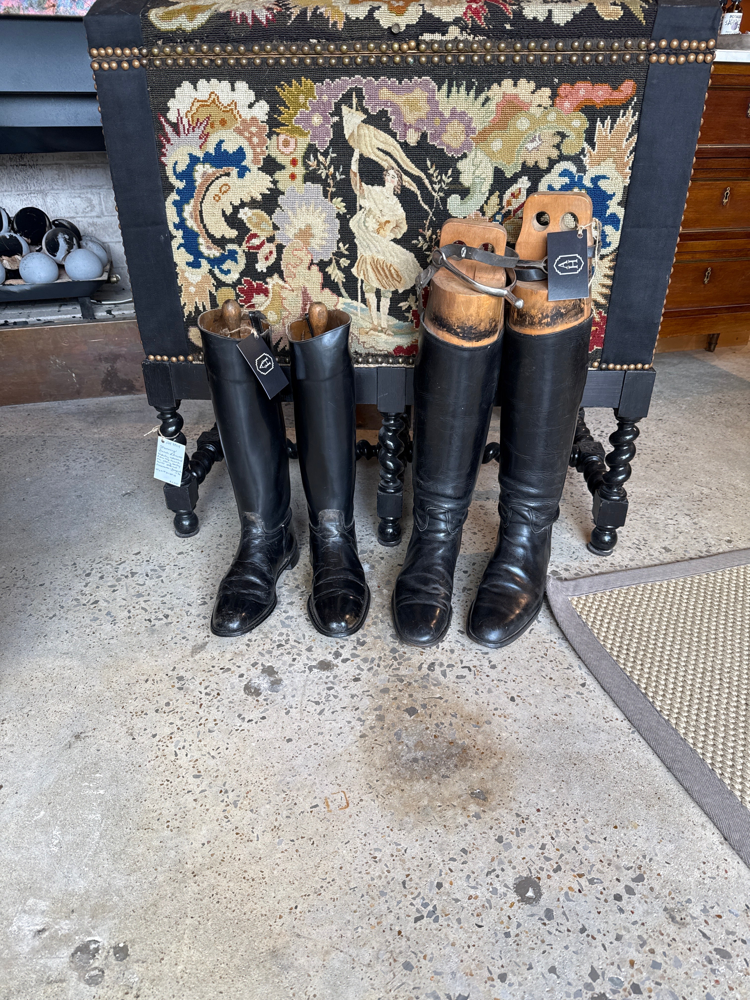 Vintage Riding Boots with Stretchers – Architectural Heritage